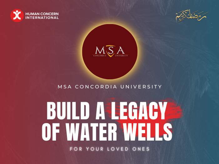 Build a legacy of water wells with MSA Concordia University | LaunchGood | LaunchGood
